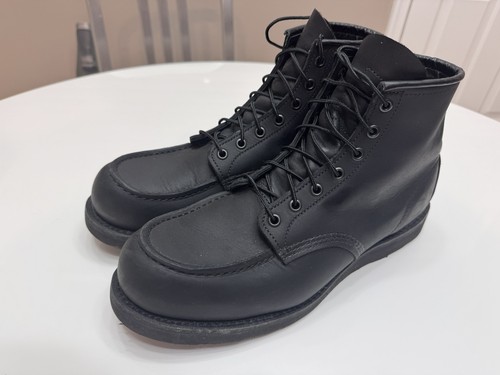 Red Wing Heritage Men’s Moc Toe Boots Size 12 8074 Black Harness (worn ...