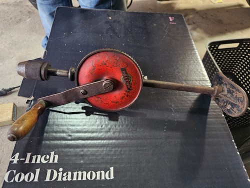 Vintage Hand Drill Fulton USA Beater Drill - 2 Handles Shoulder ...