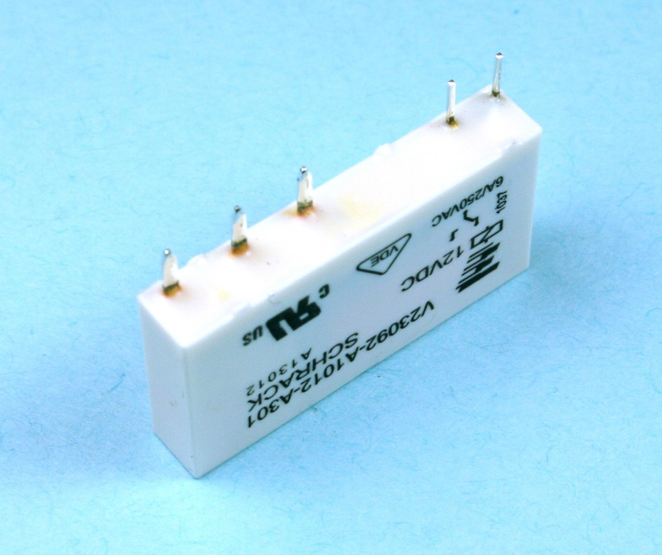 Schrack Relay 12VDC 6A 250v SPDT (28x5x15)mm THT Slim PCB 848Ohm | eBay