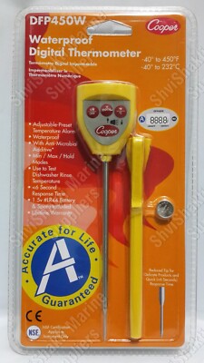 Cooper Atkins DFP450W Digital Waterproof Thermometer Pocket Test | eBay