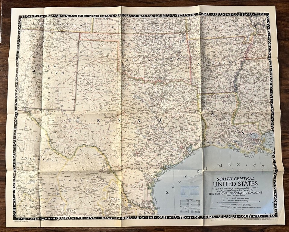 National Geographic Maps Inserts Posters 1940's 1950's 1960's 1970's ...