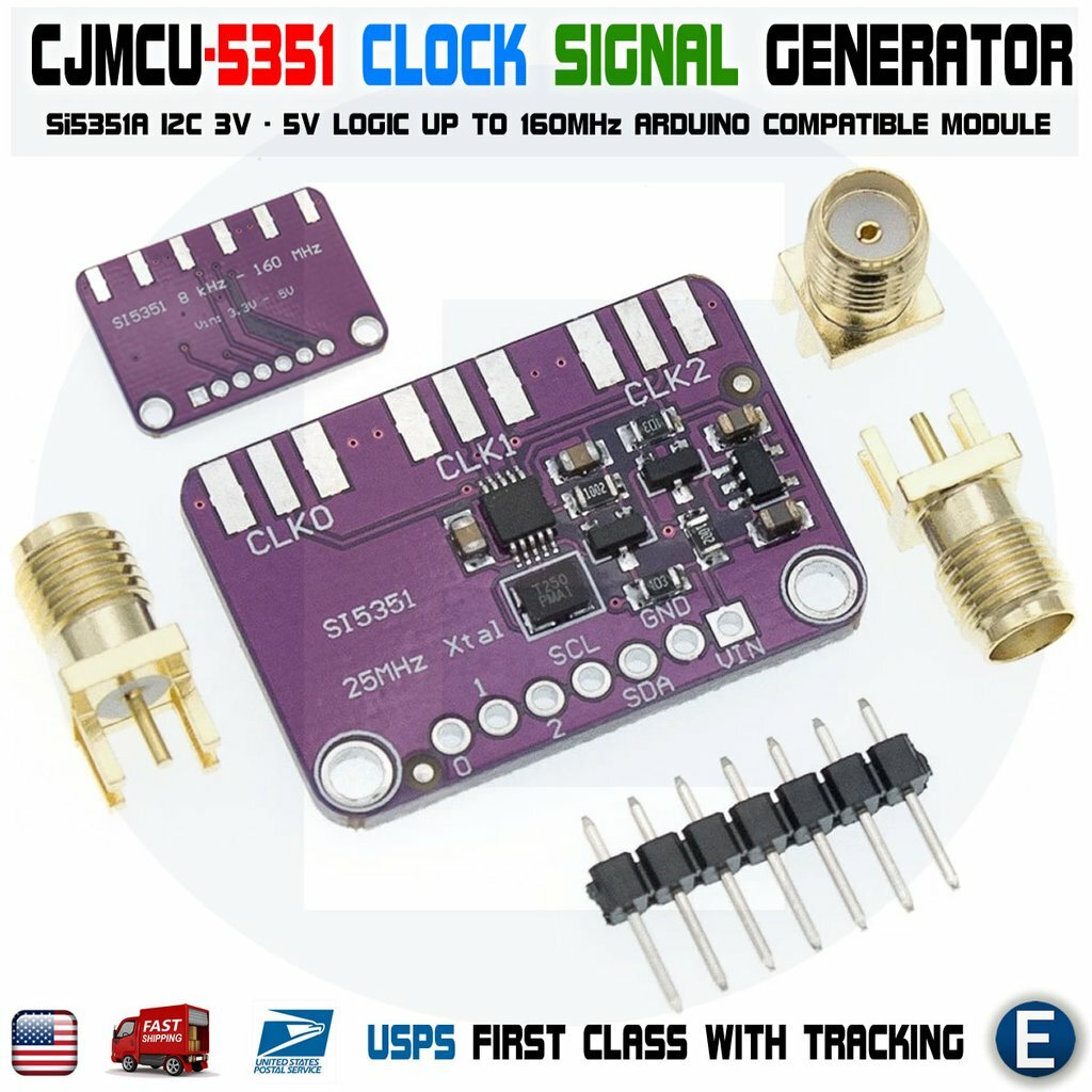 CJMCU-5351 Si5351A Si5351 I2C Clock Generator Breakout Board Signal for ...