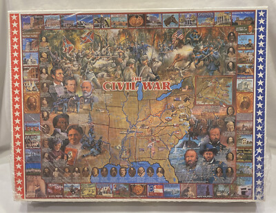 Vintage 1994 THE CIVIL WAR 1000 Piece Jigsaw Puzzle-White Mountain ...