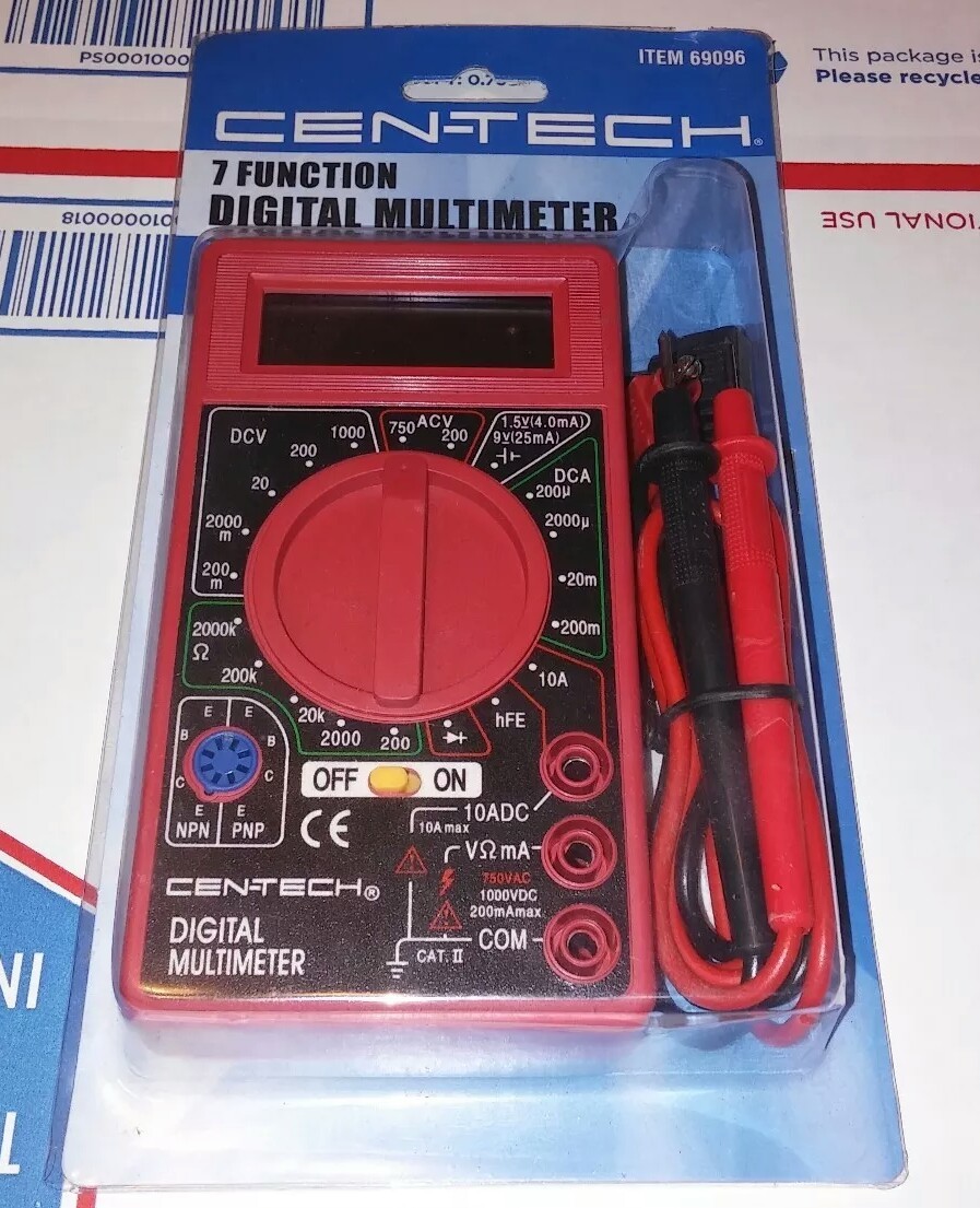~NEW~ CEN-TECH 7 Function Digital Multimeter Meter NEW | eBay