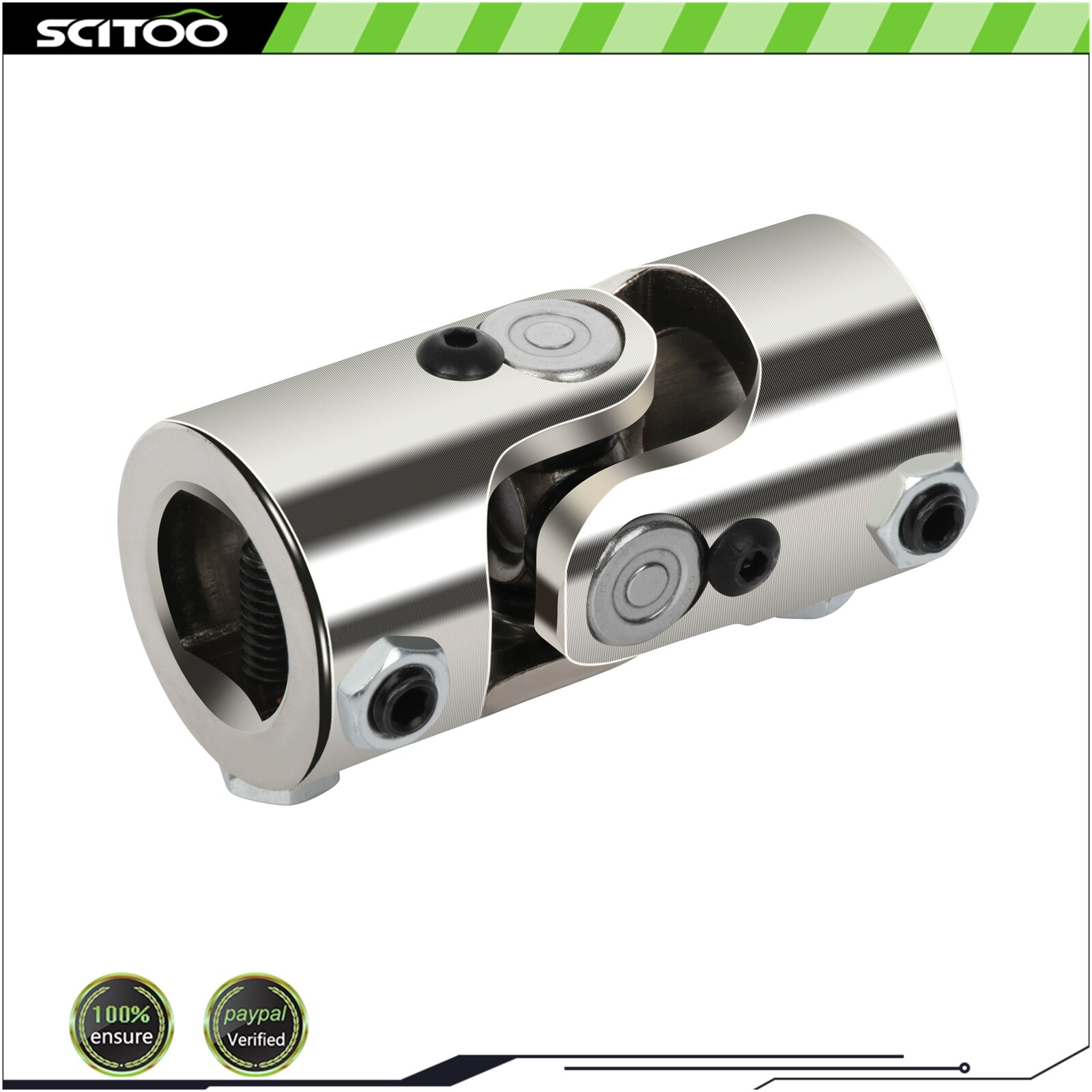 New Chrome Steel Single Universal Steering U-Joint Shaft 1 inch DD X 1 ...