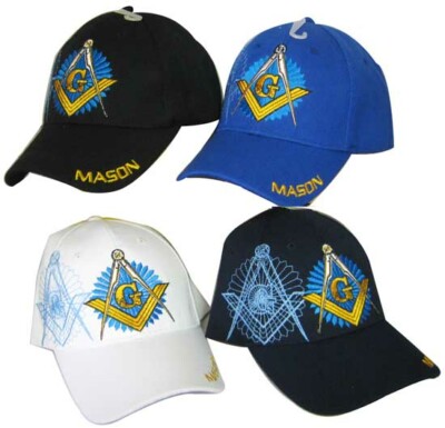 NEW EMBROIDERED ( BLACK ) MASON MASONIC LODGE CAP HAT FREEMASONRY | eBay