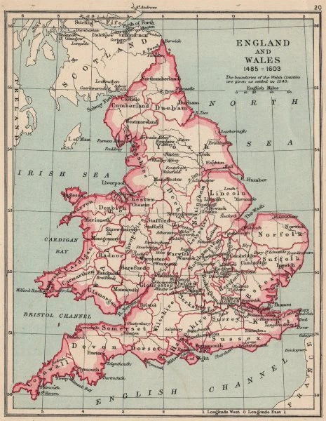 England Counties And Towns