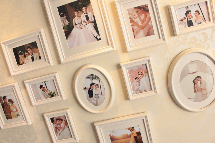 Home/Wedding Wall Hanging Wood Gallery Collage Picture Photo Frames Set ...
