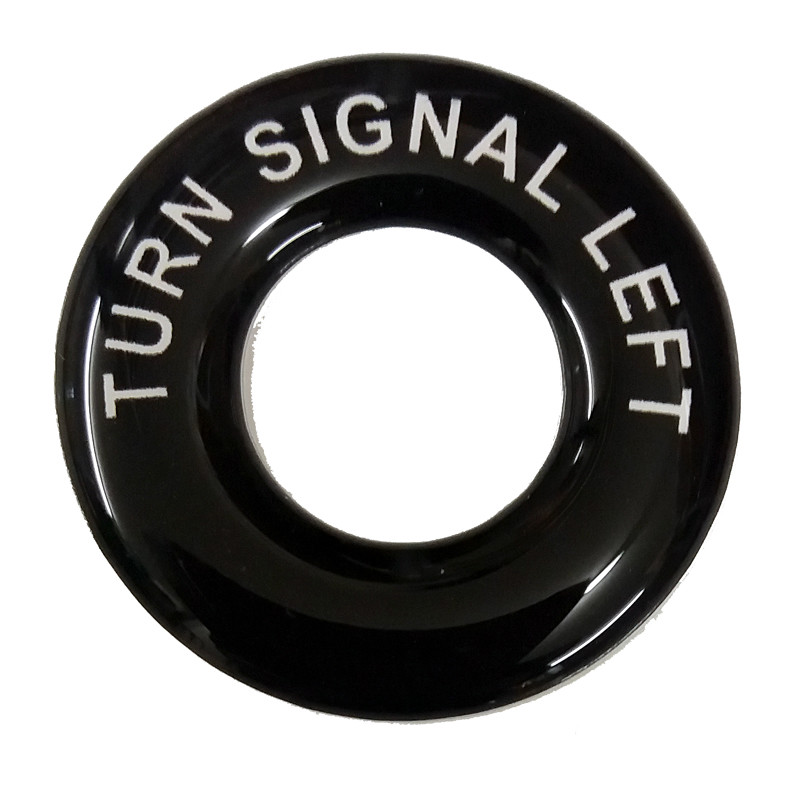 TURN SIGNAL LEFT - Lucas Toggle Switch Round Dash Tag - Classic Car Kit ...