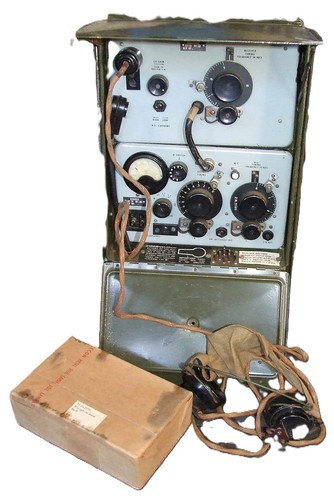 WS18 Army manpack radio, headset, mic military radios ww2 Airborne ...