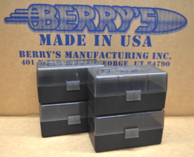 4 x 223 / 556 / 222 NEW 50 ROUND PLASTIC AMMO BOXES (SMOKE / CLEAR) | eBay