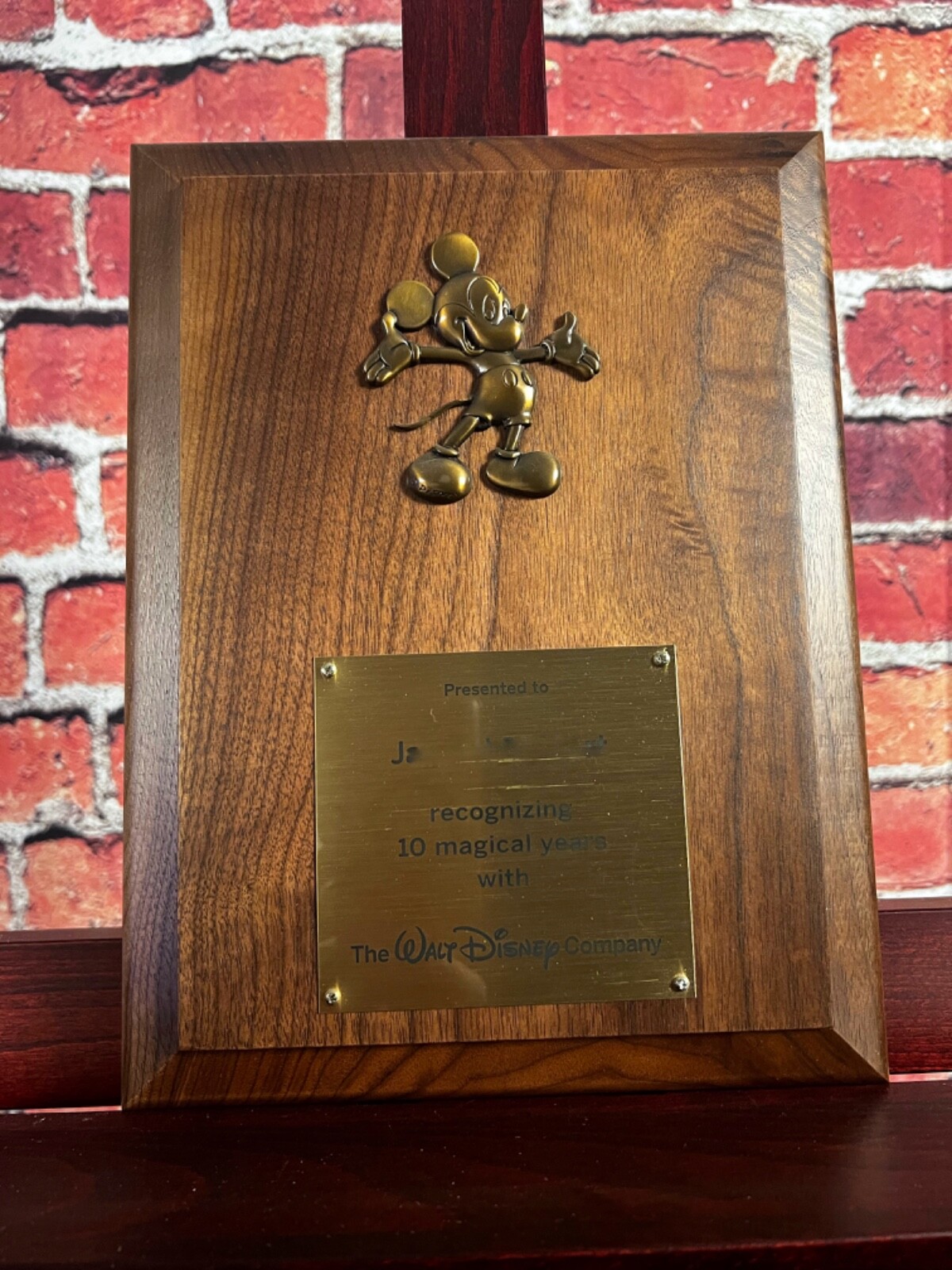 Walt Disney World Cast Member TADA Mickey Mouse 10 Year Service Award ...