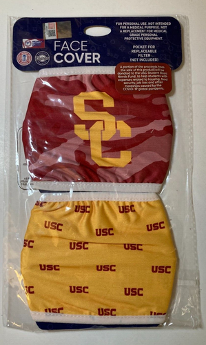 USC Trojans Officially Licensed NCAA Washable Resuable Face Mask Cover ...
