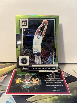 2022-23 Optic Basketball Karl-Anthony Towns Lime Green Prizm /149 ...