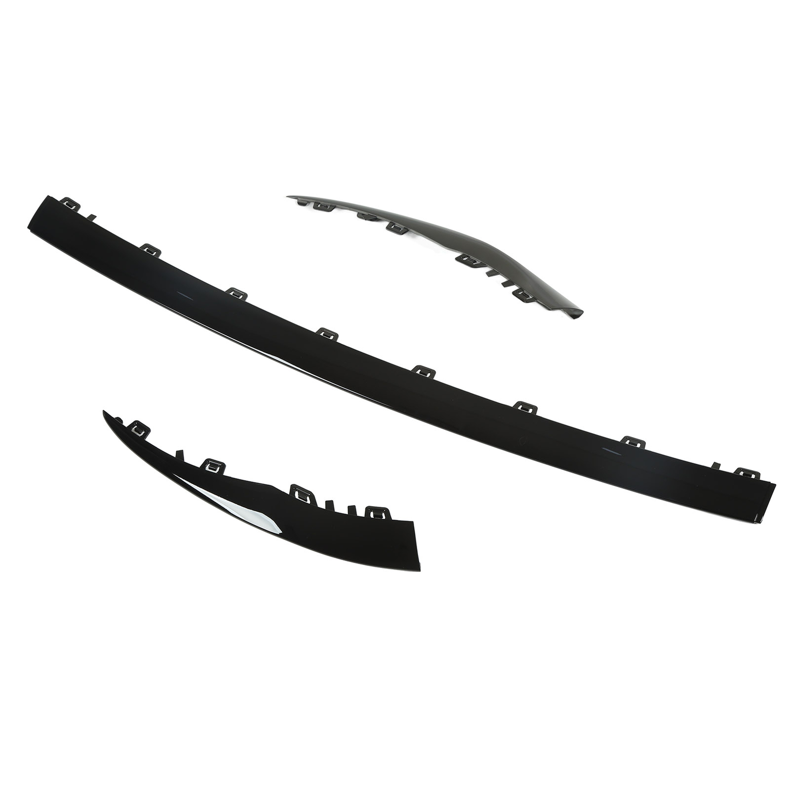 .3pcs Gloss Black Front Bumper Lower Trim For C‑Class W205 AMG | eBay
