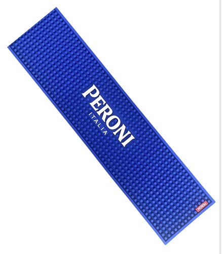 PERONI Nastro Azzurro Bar Runner Counter Drip Stop Mat + 5 Peroni Beer ...