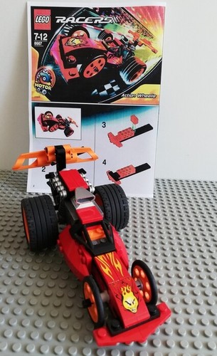 LEGO® 8667 RACERS ACTION WHEELIE RACER BA AUTO RACE RENNWAGEN PULL BACK ...
