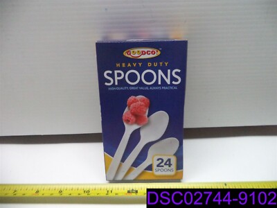 Qty = 576 Spoons (24 Boxes of 24): Goodco Heavy Duty Plastic Spoons | eBay