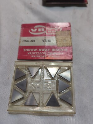 NEW SURPLUS 10PCS. VR/WESSON TNG 321 GRADE: VR-75 CARBIDE INSERTS (A7 ...
