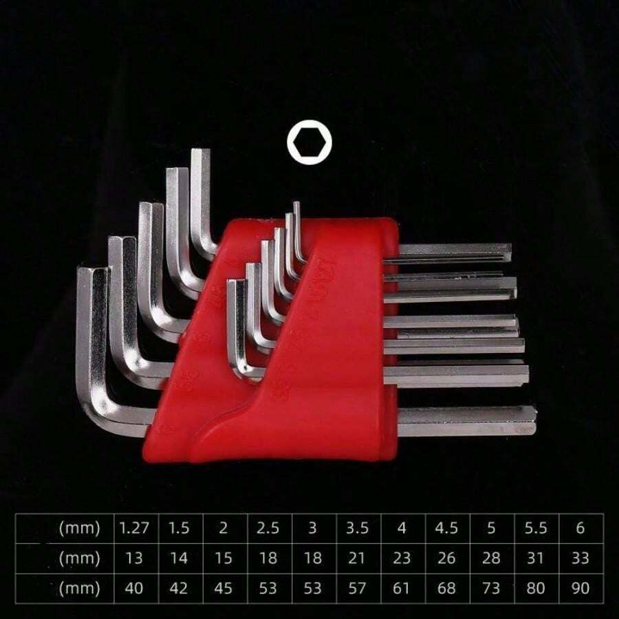 11Pc Metric Allen L Wrench Set Key Size Short Arm Vehicle Repair Home ...