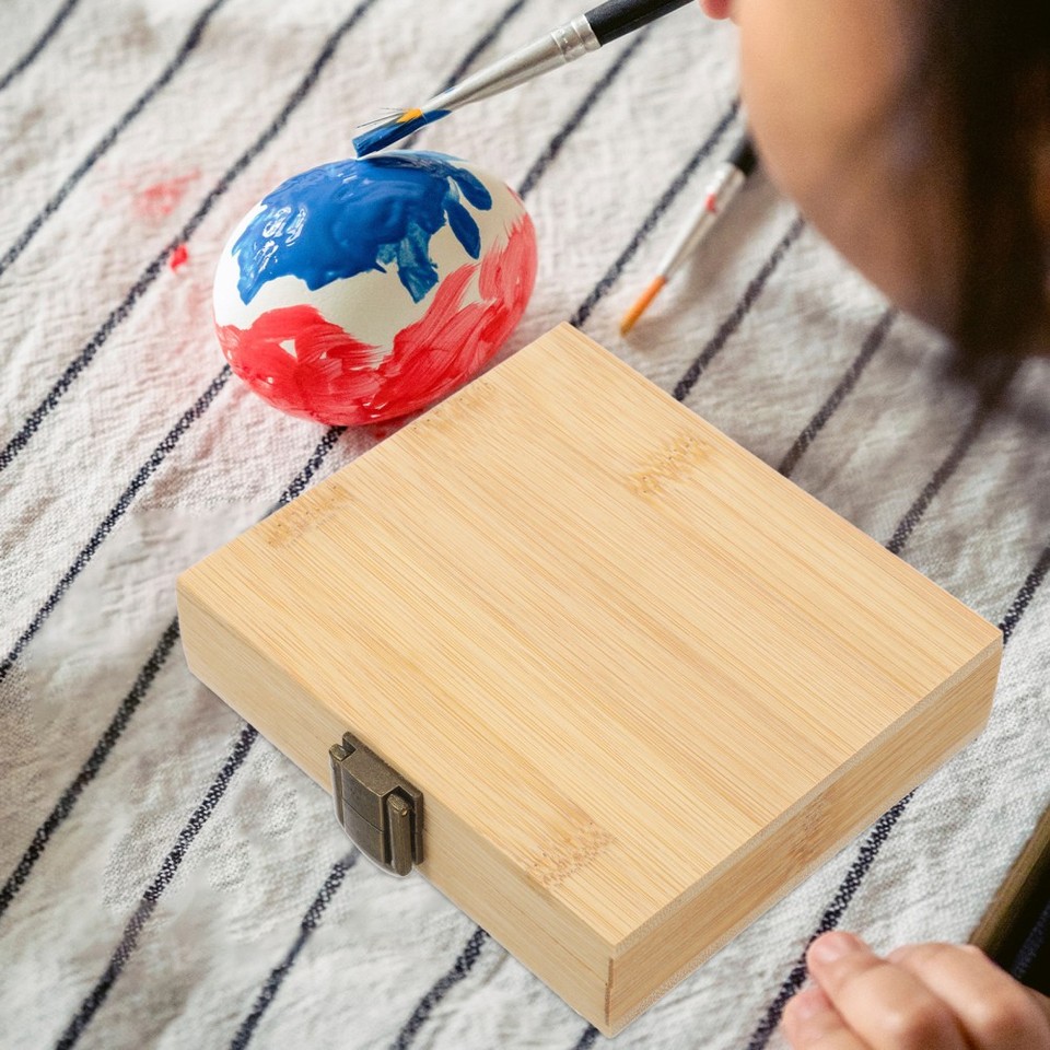 Travel Paint Palette Wooden Painting Storage Box Watercolor Mixing ...
