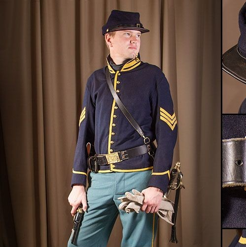 Handmade Civil War Union Army Wool Coat Reenactment Cavalry Jacket | eBay