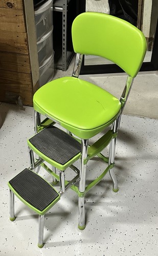 Cosco Step Stool Chair MCM Retro Red | eBay