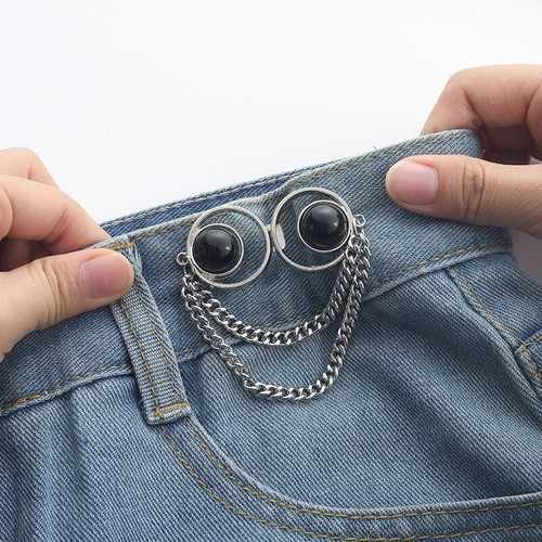 Pearl Tassel Waist Buckle Tighten Waist Buckle Detachable Jeans Clips ...