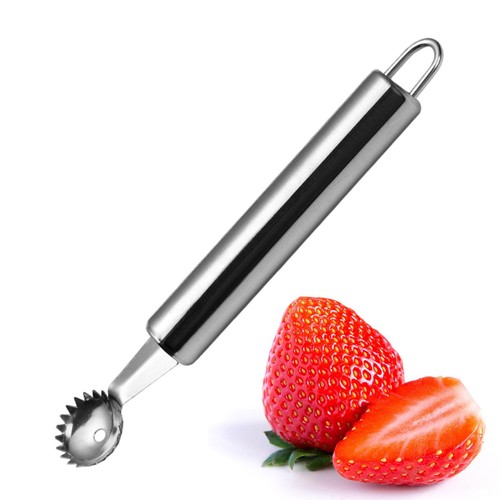 Stainless Steel Tomato Corer Strawberry Huller Stem Remover Kitchen ...