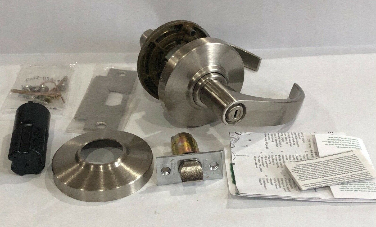 Schlage AL40S NEP 619 Bath/Bedroom Grade 2 Privacy Neptune Lever Door ...
