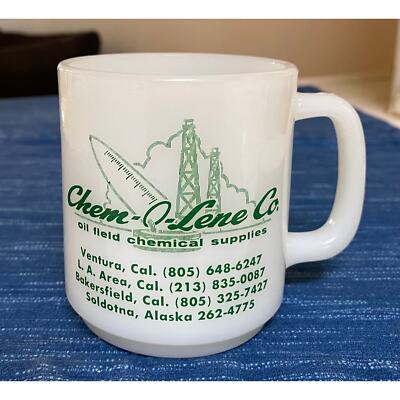 Vintage Chem-O-Lene Oil Field Chemical Advertising Mug Bakersfield Los ...