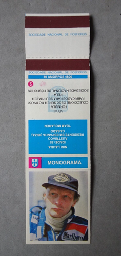 NIKI LAUDA Portugal matchbox card 1985 | eBay