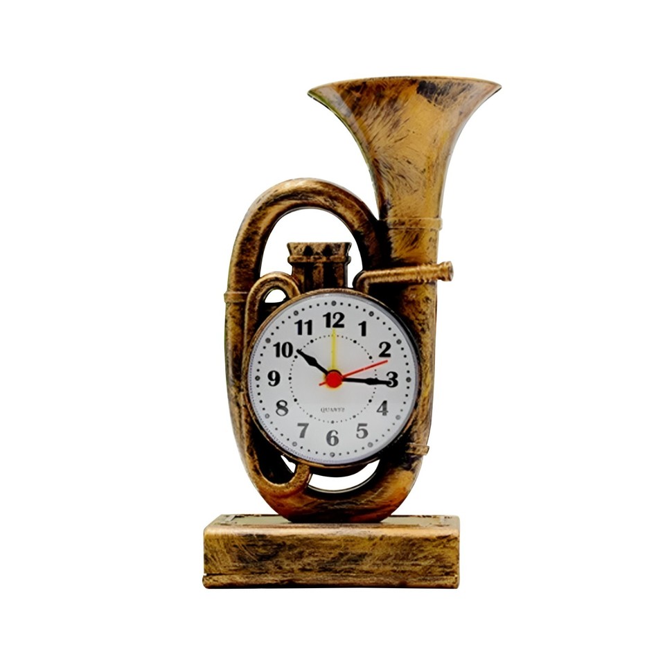 Alarm Clocks Bedside Ticking Table Clock With Analog Display Desk Clock ...