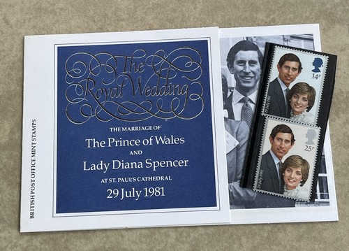 Royal Wedding King Prince Charles Lady Di Diana Spencer Stamp UK ...