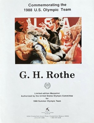 1988 G.H. ROTHE 88 US Summer Olympic Team ART Vintage PRINT AD | eBay