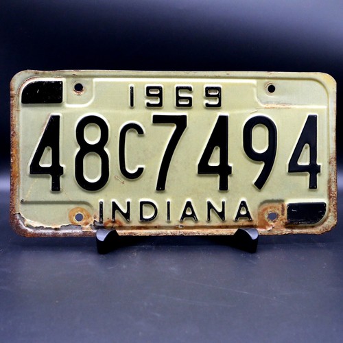 1969 Indiana 48A7494 Madison County License Plate Expired Car Tag ...