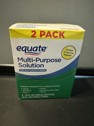 EQUATE Multi-Purpose Contact Lenses Solution 355ml - 2 Pack New And ...