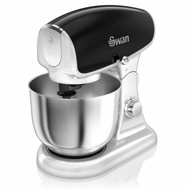 Swan Retro Die-Cast 1,2kW Stand Mixer - Black, 4.5L (SP33010BN) for ...