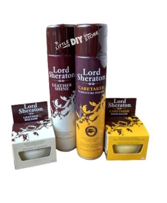 Wood and Leather Polish Lord Sheraton Caretaker Clean 125ml Balsam ...