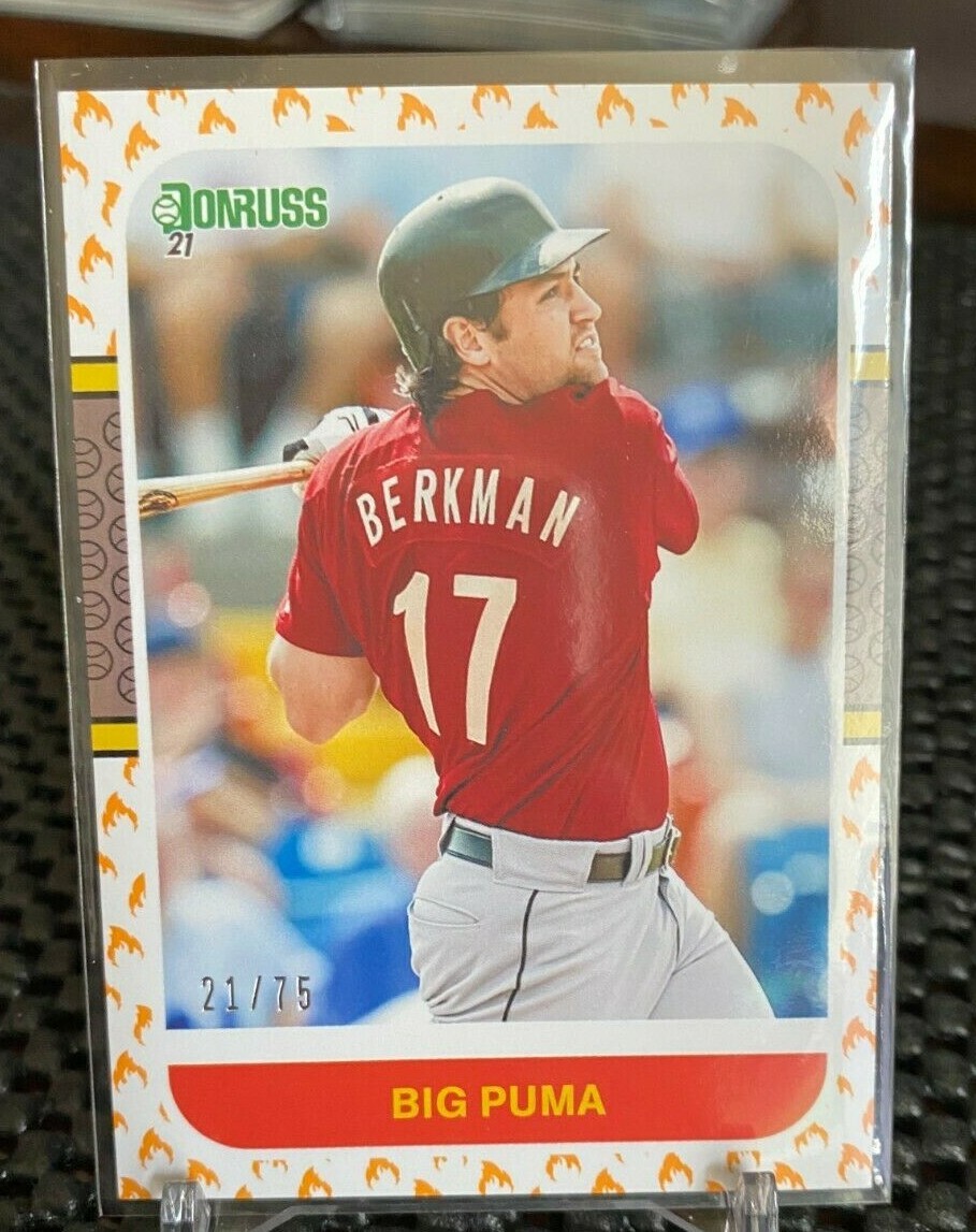 Lance Berkman Variation (Big Puma) 2021 Donruss Baseball On Fire #23/75 ...