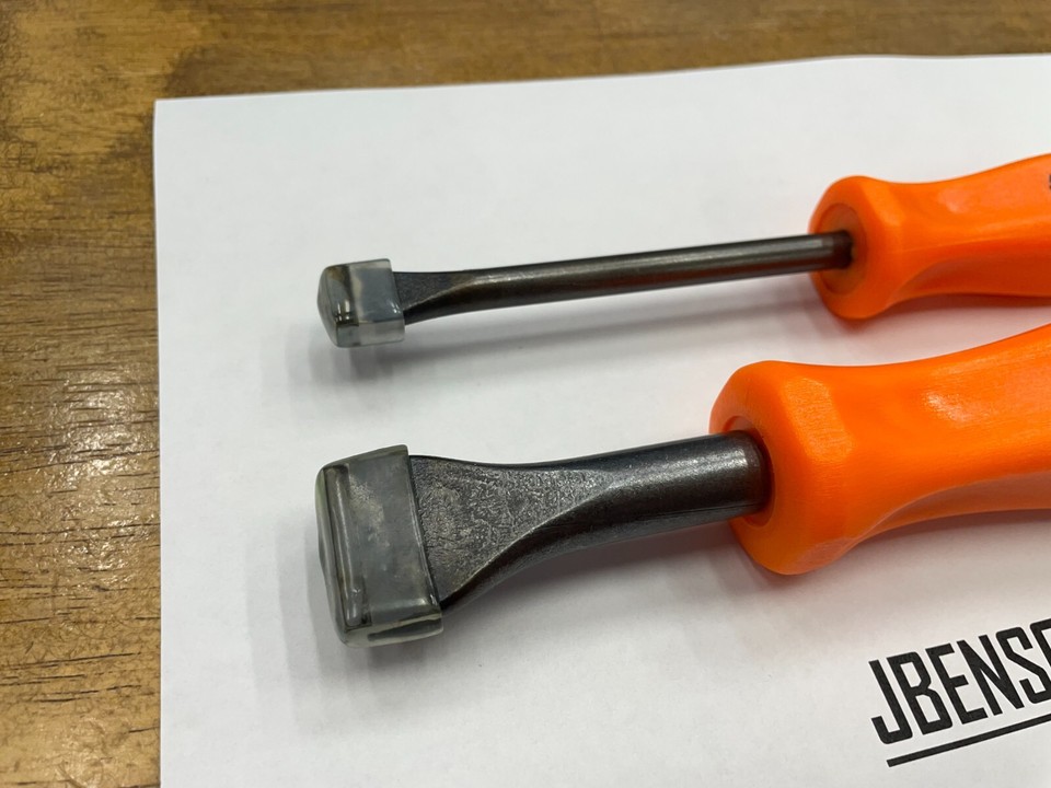 Snap-on Tools USA NEW 2pc ORANGE Hard Grip Heavy-Duty Carbide Scraper ...