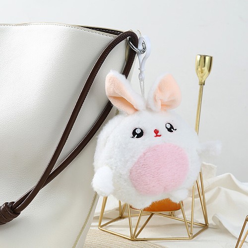 Cartoon Plush Animal Rabbit Keychain Rabbit Plush Doll Toy Keyring Bag ...