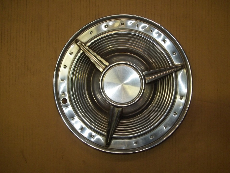 "1962 Pontiac Bonneville Hubcap Rim Wheel Cover Hub Cap 14"" Spinner Y7 ...