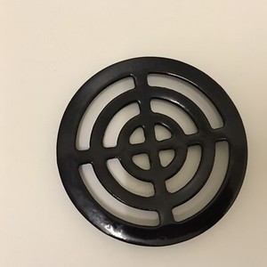 Round drain cover black 6 inch Dished heavy duty and high quality | eBay