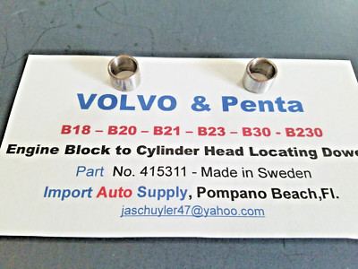 Volvo & Volvo Penta Cylinder Head Locating Dowels B18 B20 B21 B23 B30 ...