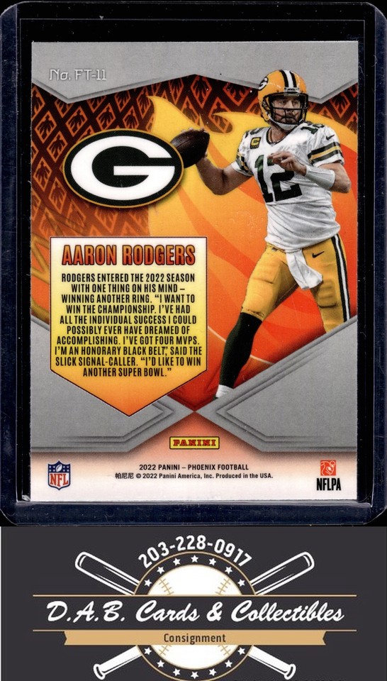 2020 Panini Phoenix #1 Aaron Rodgers Flame Throwers SILVER Packers | eBay