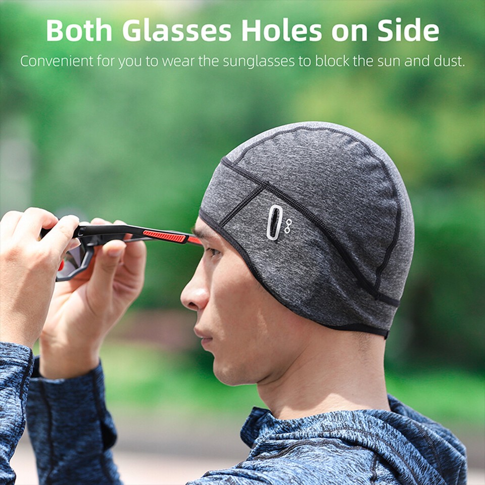 WEST BIKING Cycling Cap Comfortable Motorcycle Inner Cap Headwear (Grey ...