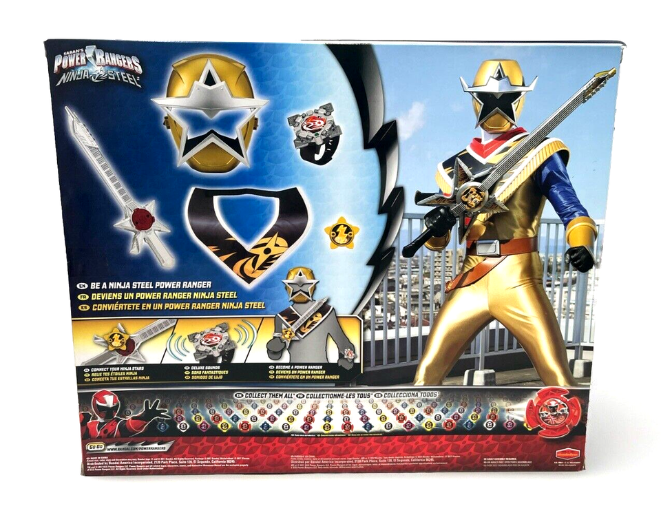 Power Rangers Ninja Steel Gold Ranger Hero Set Exclusive Costume ...