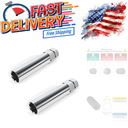 Large 6 Point Spline Drive Tuner Socket Key for Truck SUV Wheel Lug ...