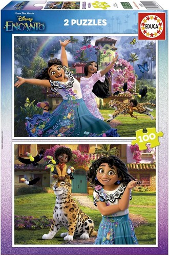 Educa 19201 Encanto Disney Mirabel 2 Cardboard Puzzles with 100 Pieces ...